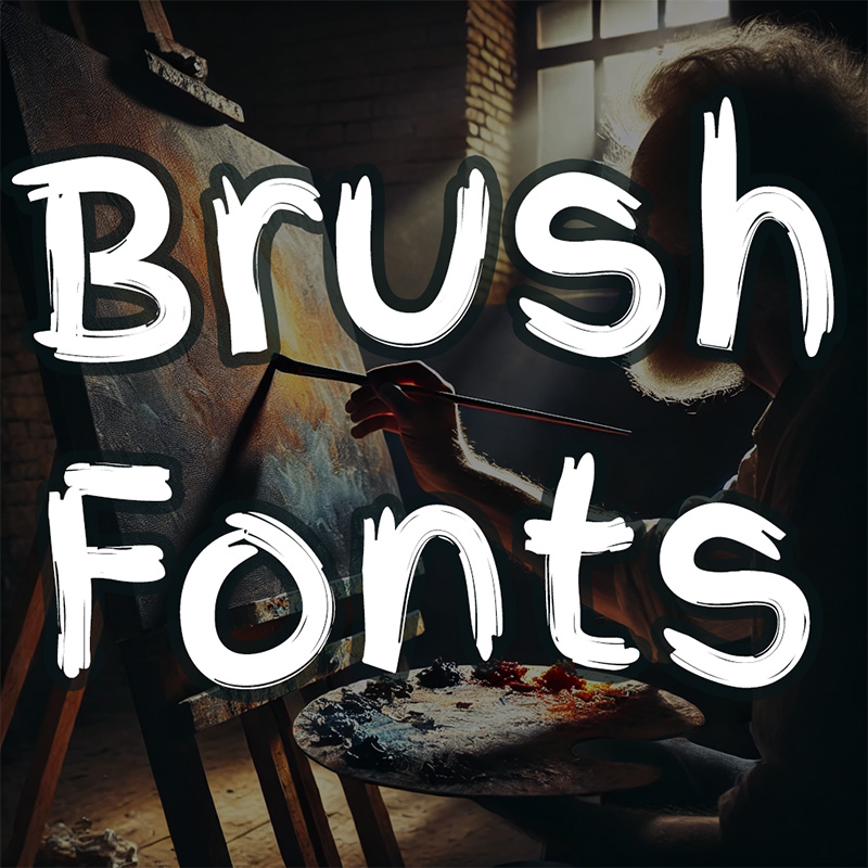 Brush Fonts - Font.cc