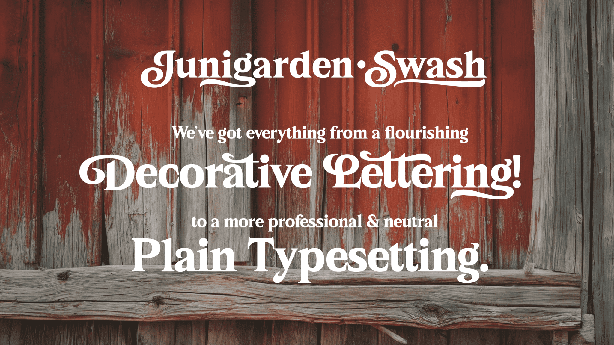 Junigarden Swash - Font.cc