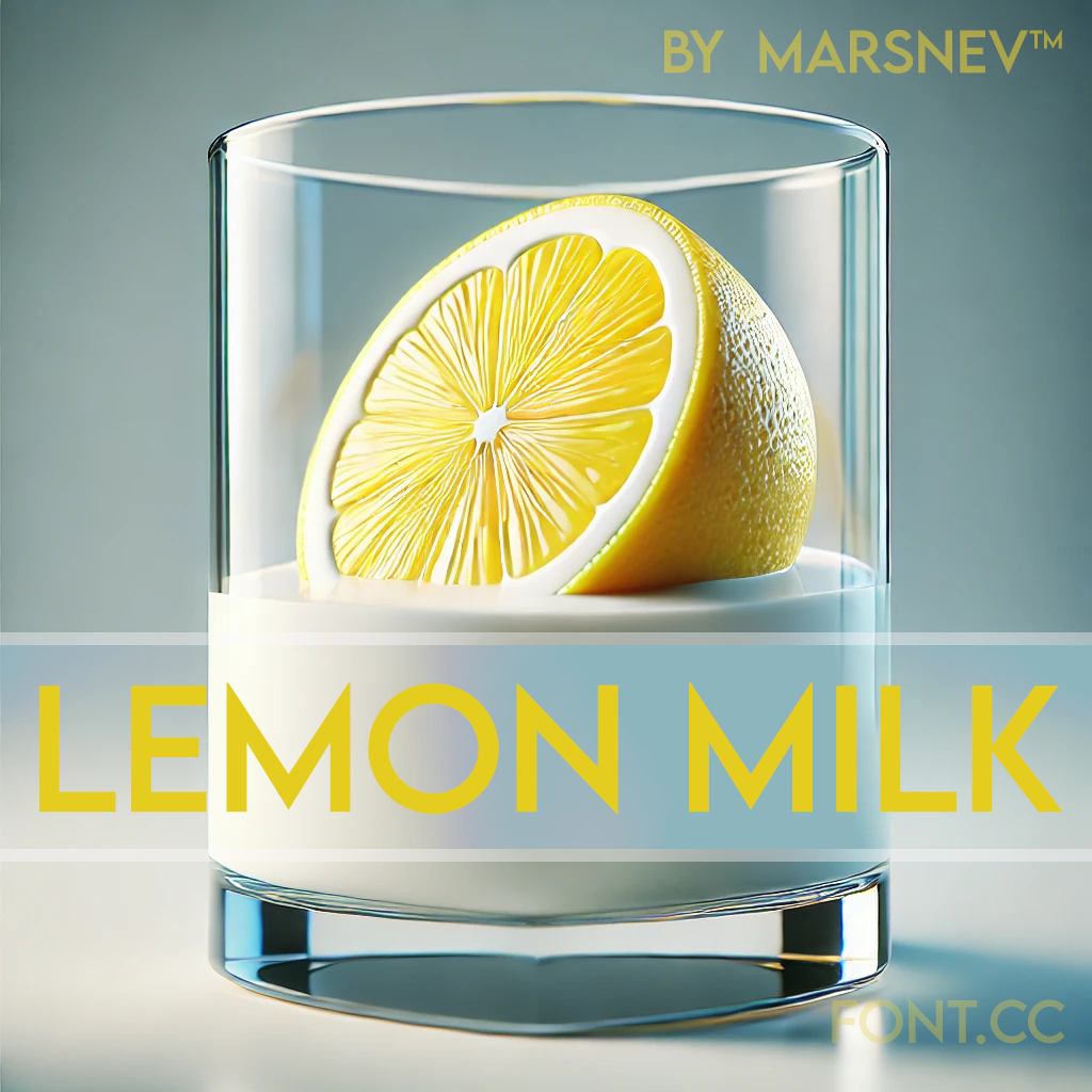 Lemon Milk Font - Font.cc